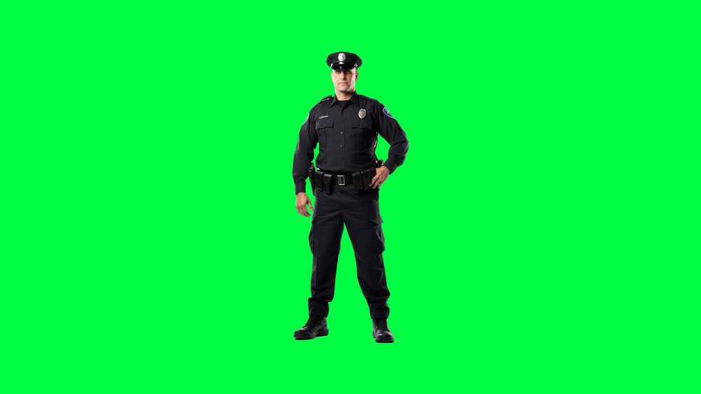 Police officer, element green screen | Free Photo - rawpixel