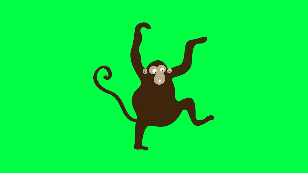 Playful monkey, element green screen | Premium Photo - rawpixel