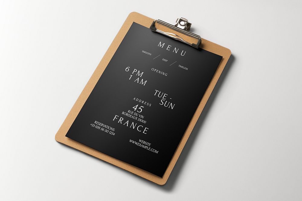Menu Poster Mockup Wooden Images | Download Free Design Resources on ...