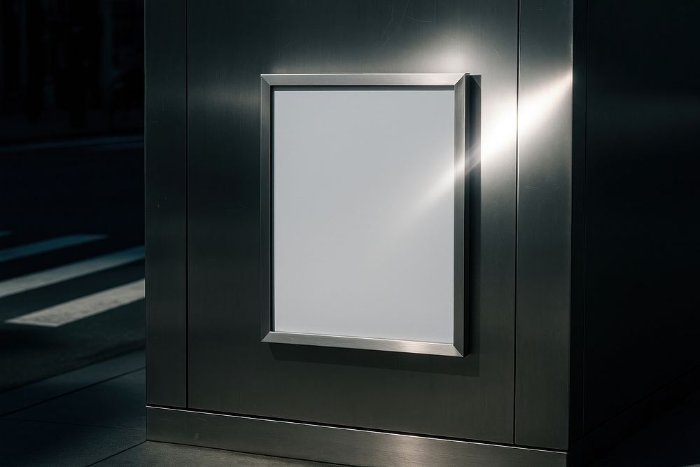 Blank urban metallic poster frame | Free Photo - rawpixel