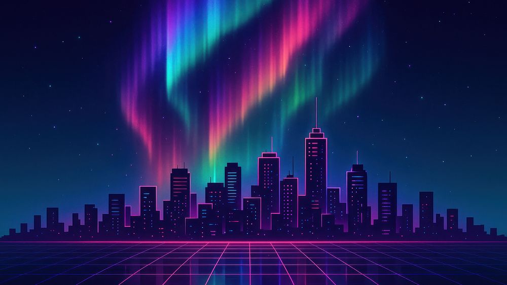 Aurora+retro+illustrations Background Images | Free Photos, PNG ...
