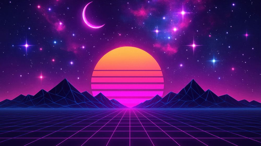 Mountain Wallpaper Pink Grid Digital Images | Free Photos, PNG Stickers ...