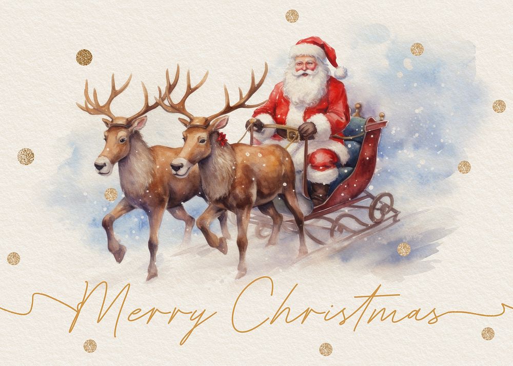 Santa Sleigh Animal Images | Free Photos, PNG Stickers, Wallpapers ...