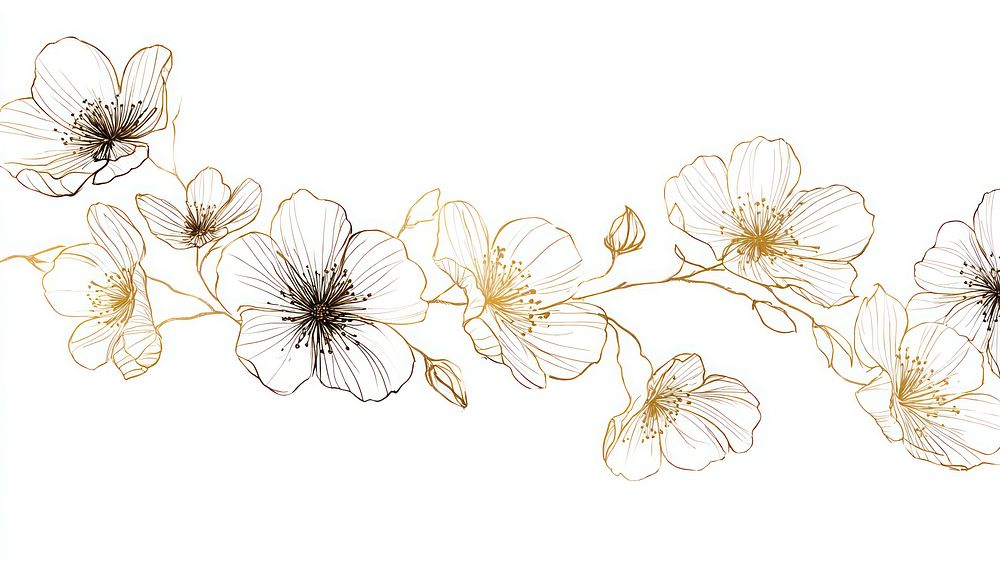 Wallpaper Aesthetic Flower Drawing Floral Images | Free Photos, PNG ...