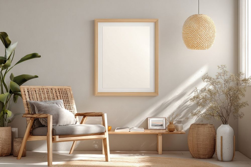 Wood And Plants Frame Mockup Interior Images | Free Photos, PNG ...