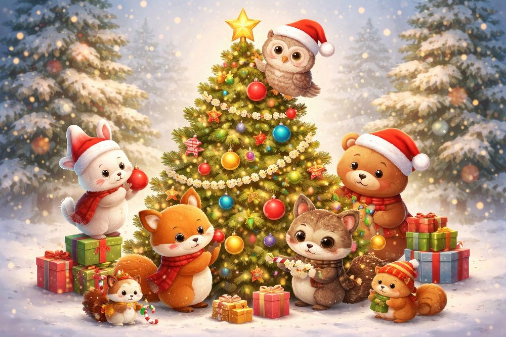 Bear Wallpapers Christmas Animal Cartoon Images | Free Photos, PNG ...
