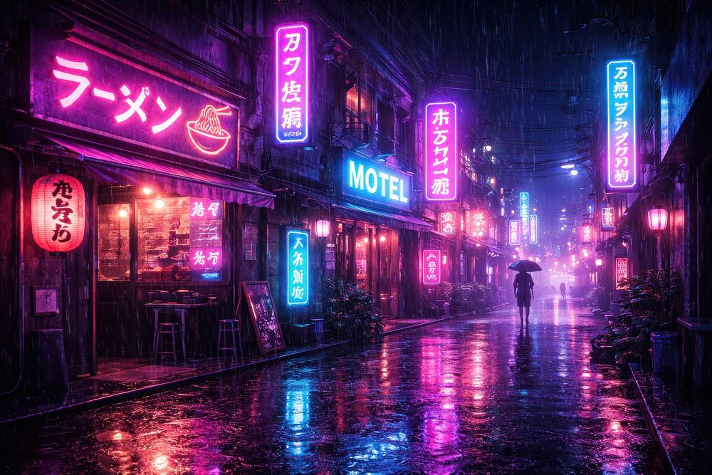 Japanese+rainy+wallpaper Urban City Images | Free Photos, PNG Stickers ...