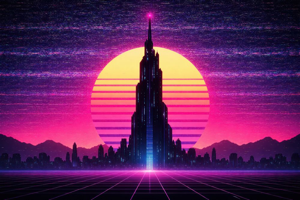 Cyber City Sunset Images | Free Photos, PNG Stickers, Wallpapers ...