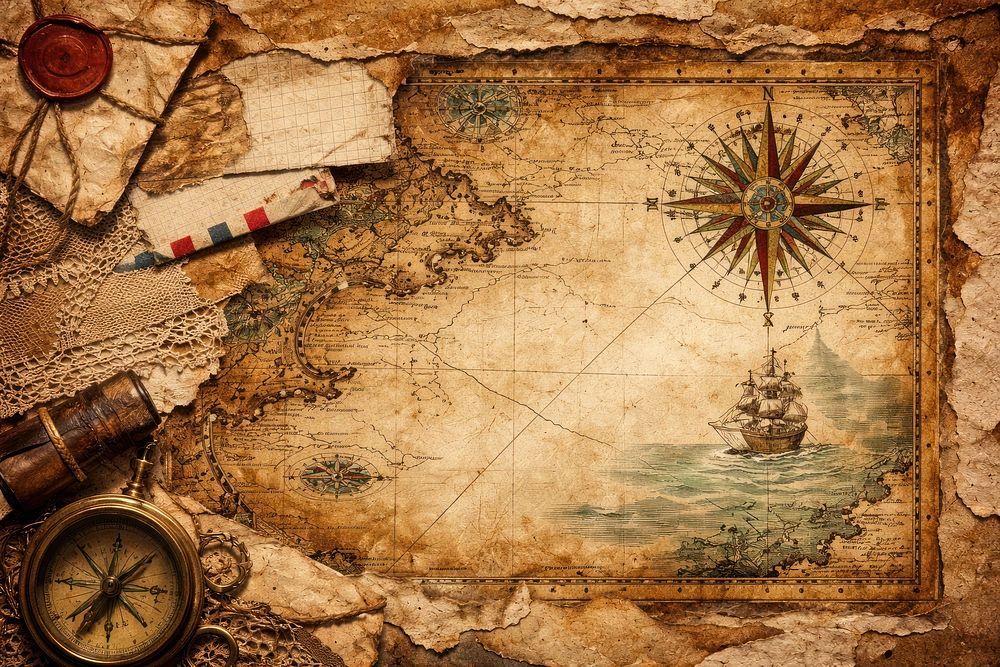 Map Ship Vintage Paper Images | Free Photos, PNG Stickers, Wallpapers ...
