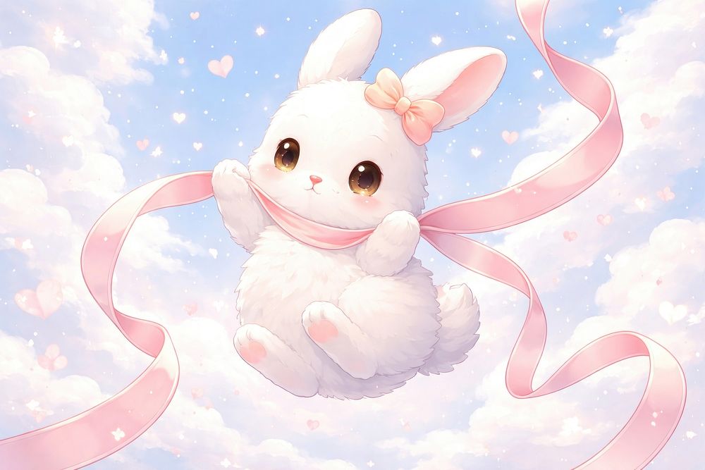 Blue+sky+bunny Cute Mobile Wallpaper Cartoon Images | Free Photos, PNG ...
