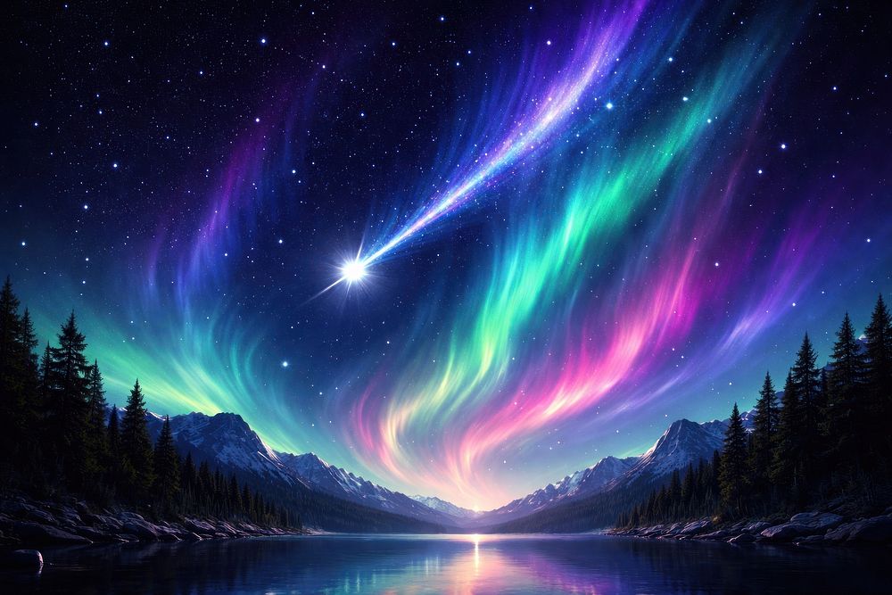 Shooting+star+wallpapers+with+mountains Night Images | Free Photos, PNG ...