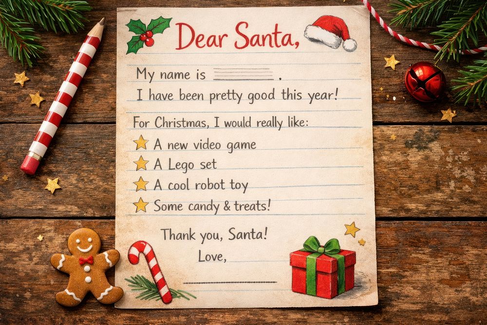Santa Letters Design Background Images | Free Photos, PNG Stickers ...