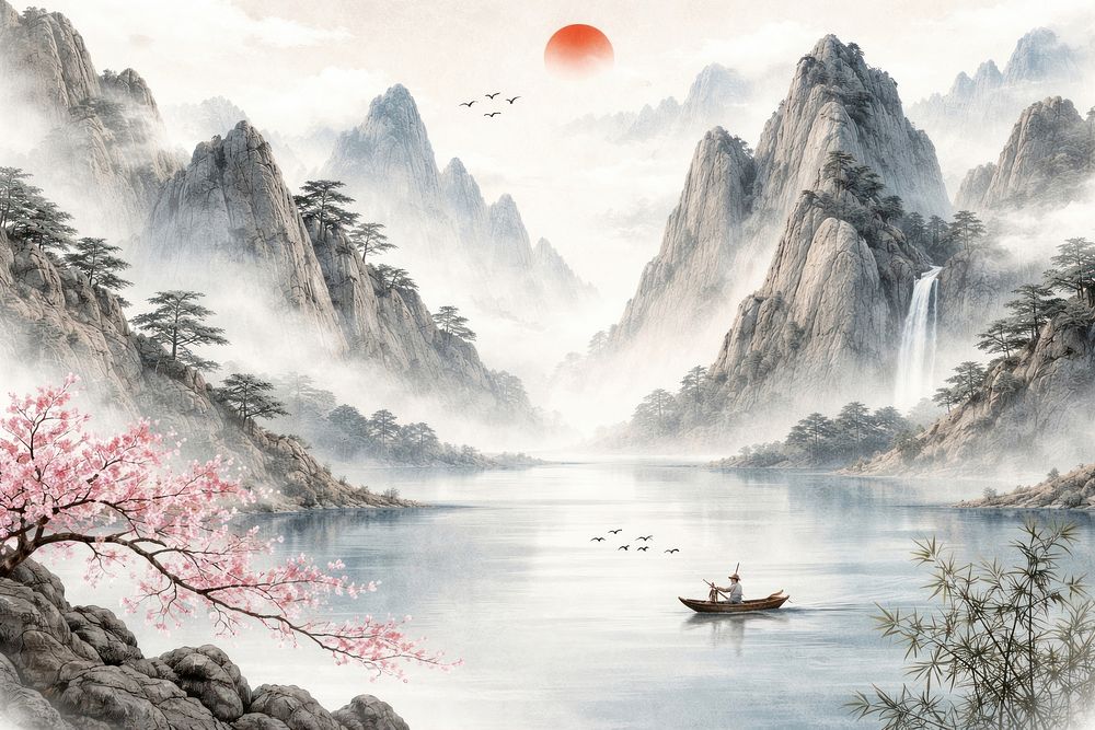 Scenery+chinese Tree Background Images | Free Photos, PNG Stickers ...