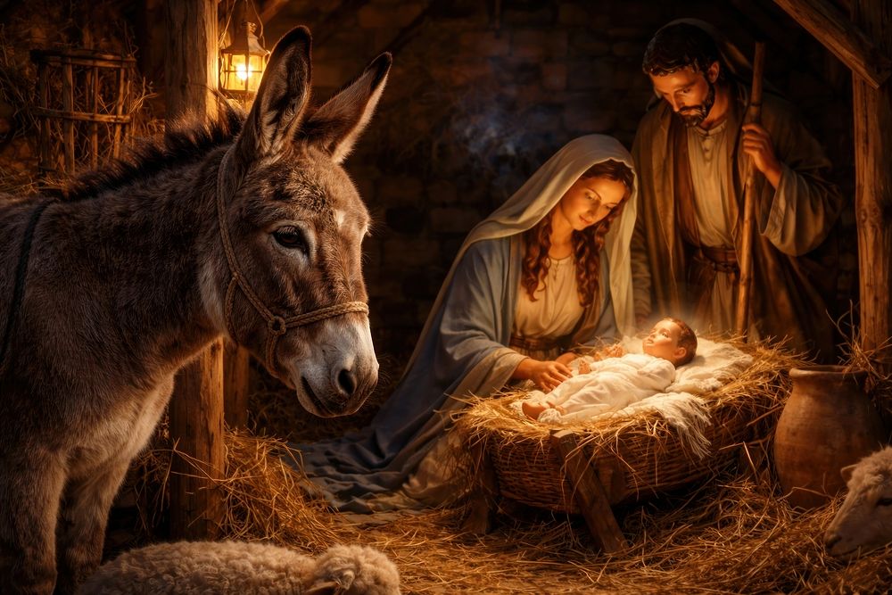 Jesus In The Manger Scene Nativity Holy Images | Free Photos, PNG ...