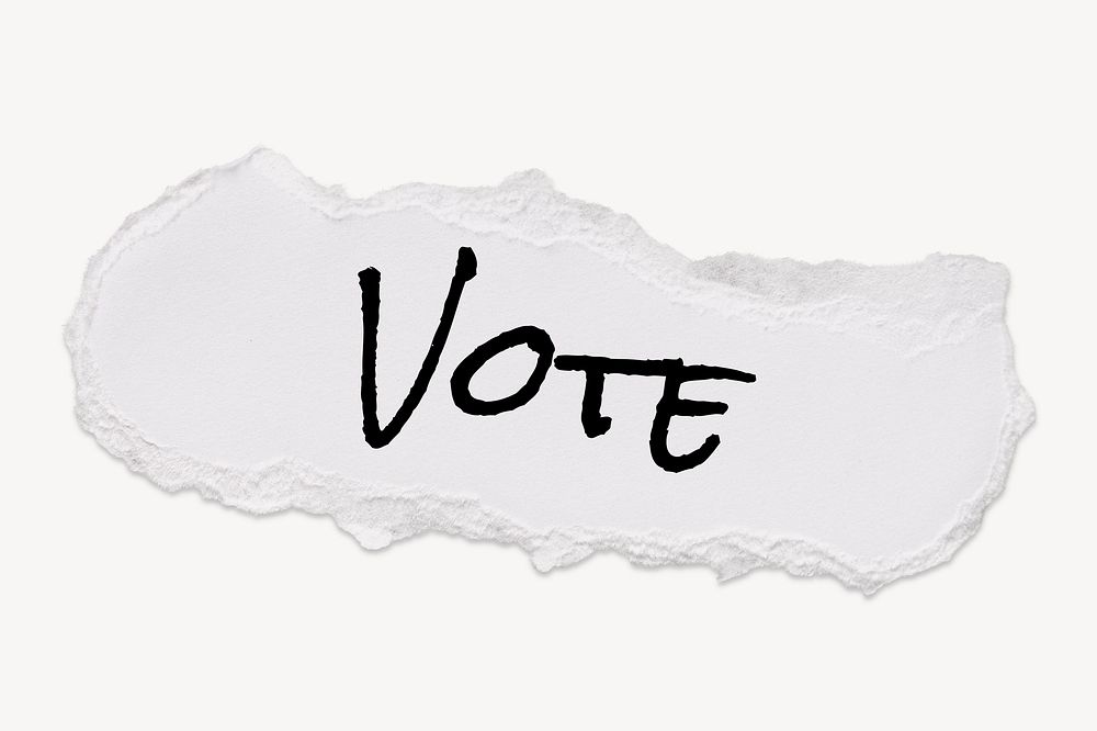 Vote word, ripped paper, white | Free Photo - rawpixel