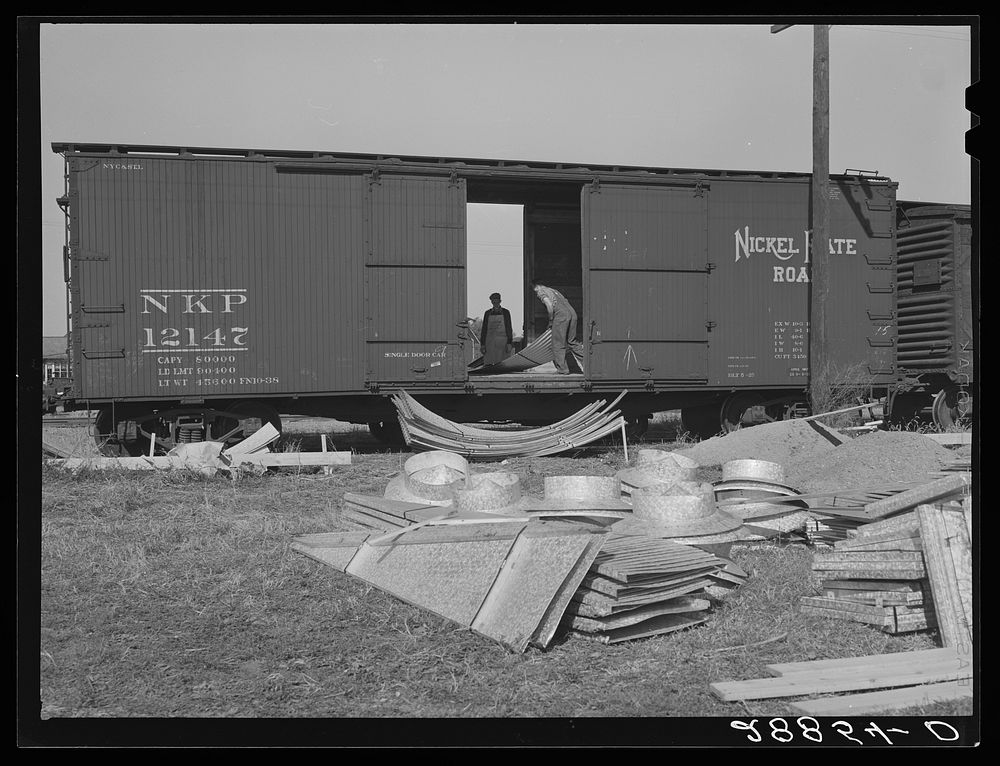 Erecting bins ever-normal granary. Marshall | Free Photo - rawpixel