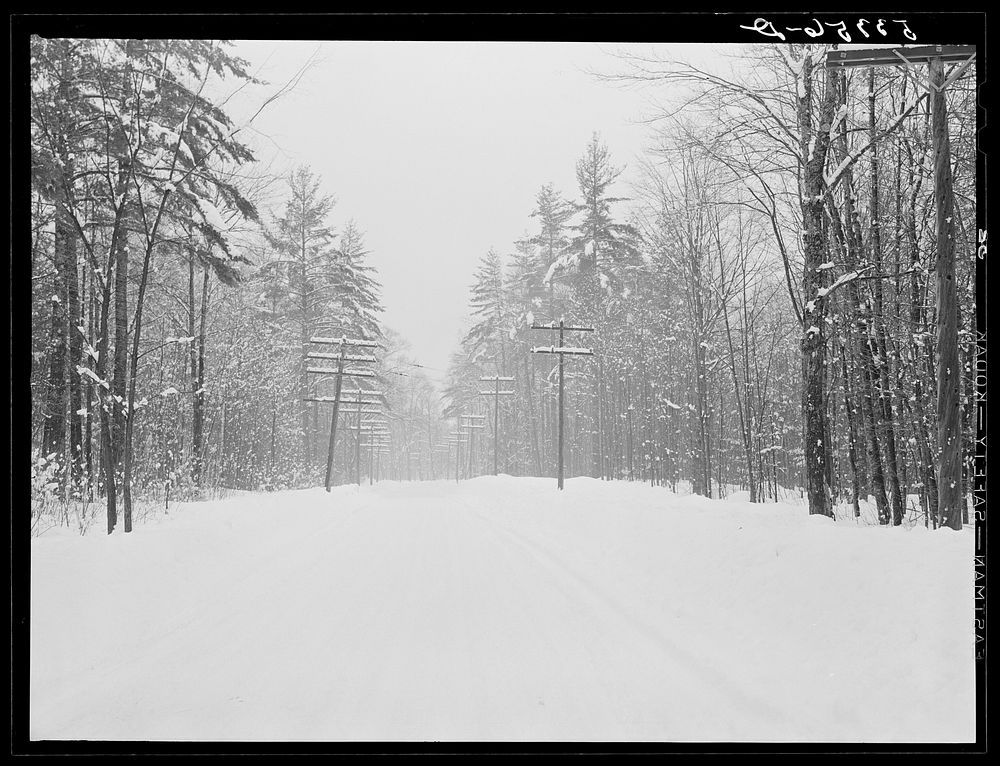 Highway storm Jackson, New Hampshire. | Free Photo - rawpixel