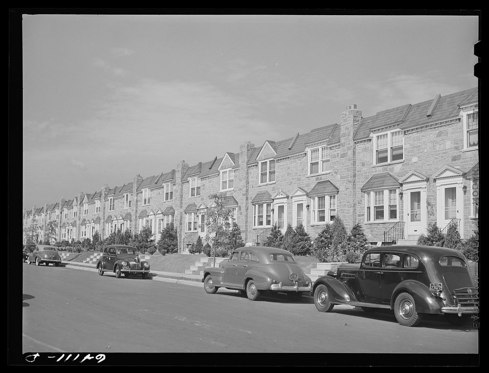 Row houses. Philadelphia, Pennsylvania. Sourced | Free Photo - rawpixel