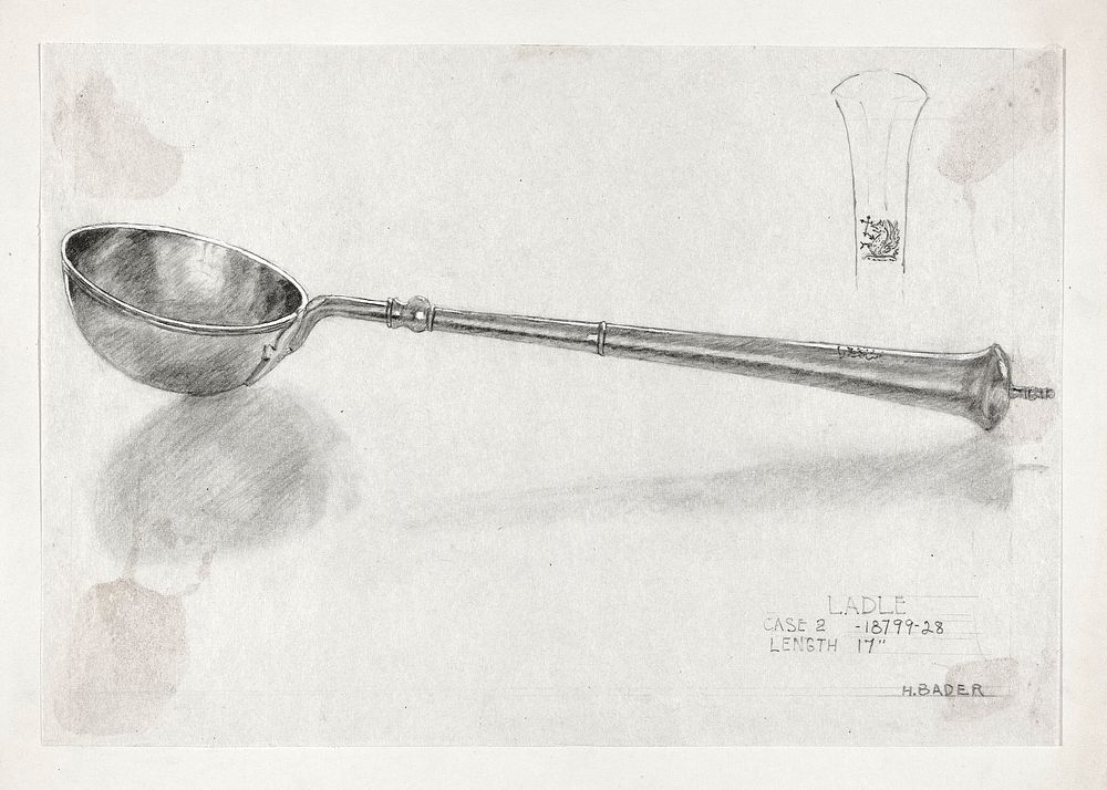 Silver Ladle (1935–1942) Hester Duany | Free Photo Illustration - rawpixel