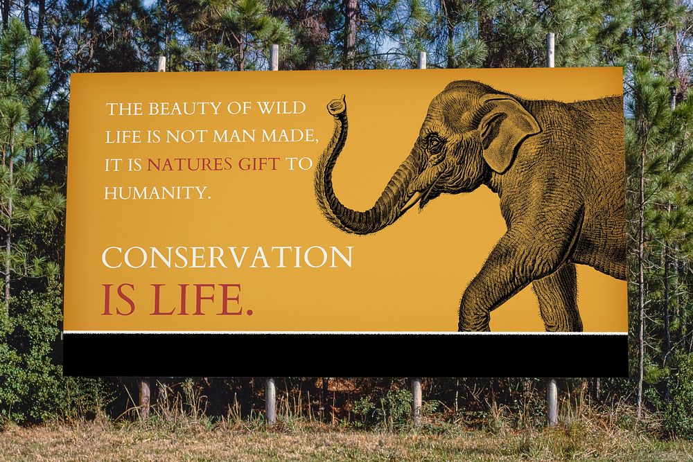 Save animal billboard, remixed artworks | Free Photo - rawpixel