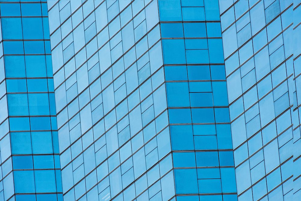 Blue modern office building closeup | Free Photo - rawpixel