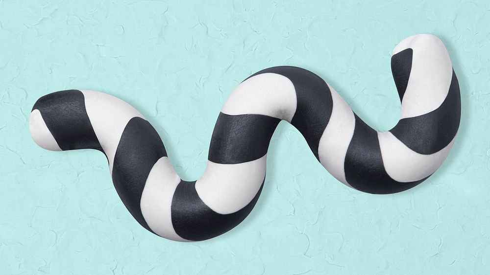 Clay wavy striped shape black | Free Photo - rawpixel