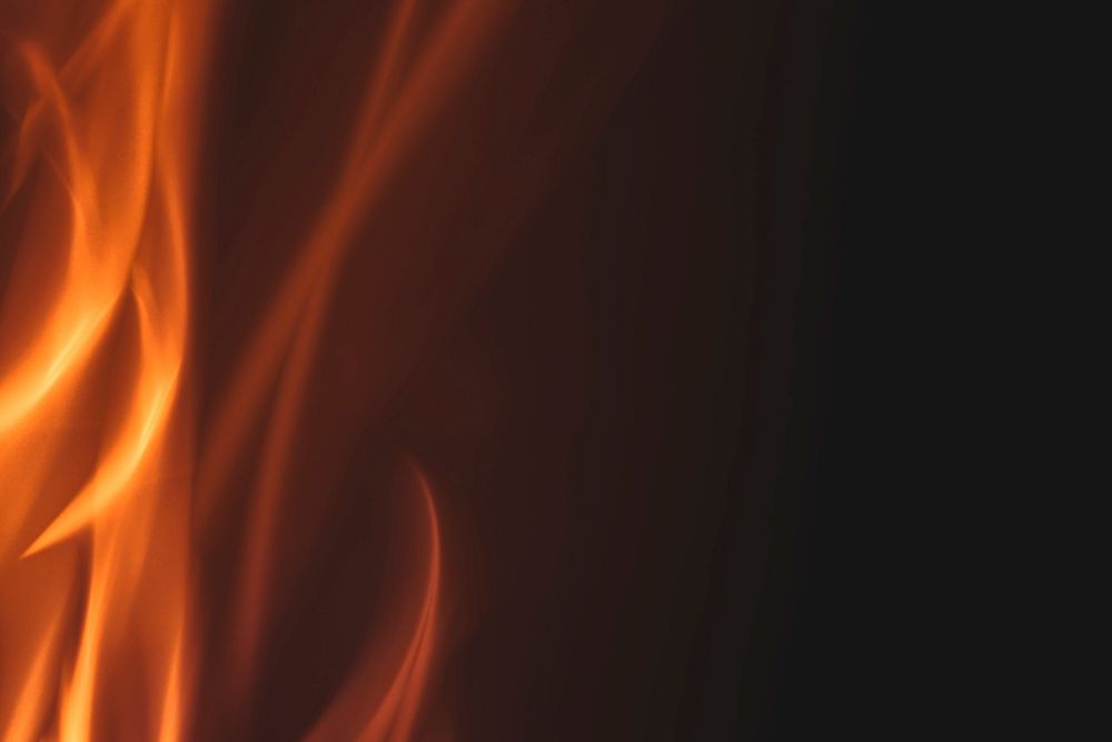 Burning fire background, flame border | Premium Photo - rawpixel