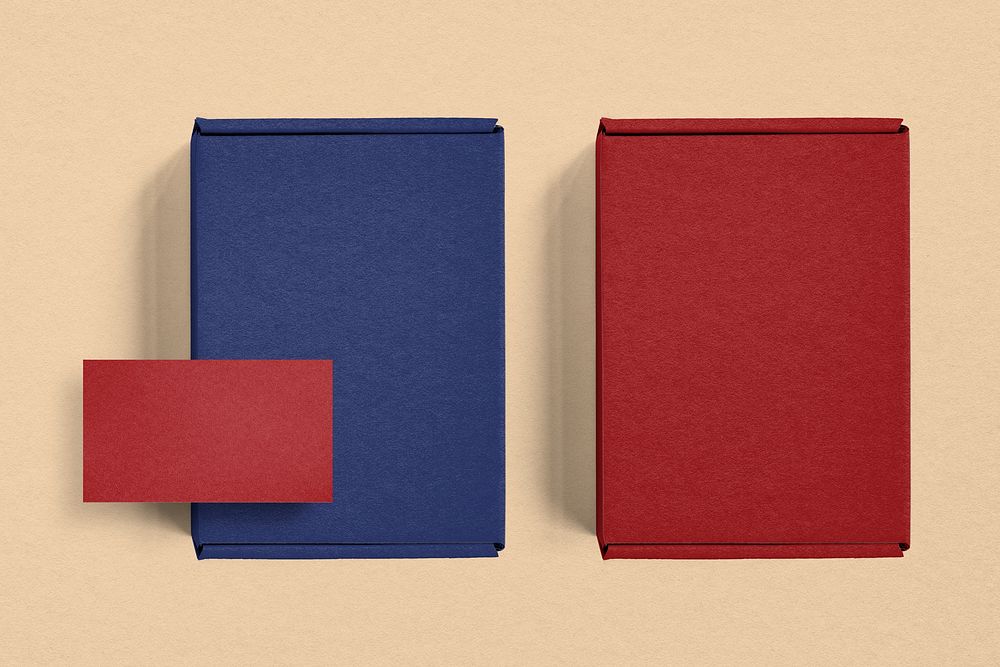 Red kraft box, product packaging | Free Photo - rawpixel