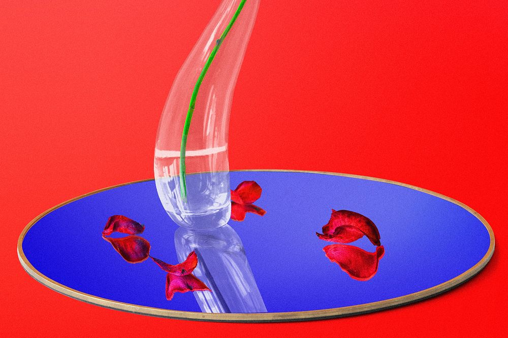 Abstract background, trippy red rose | Free Photo - rawpixel