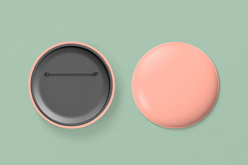Pin badges, front and back | Free Photo - rawpixel