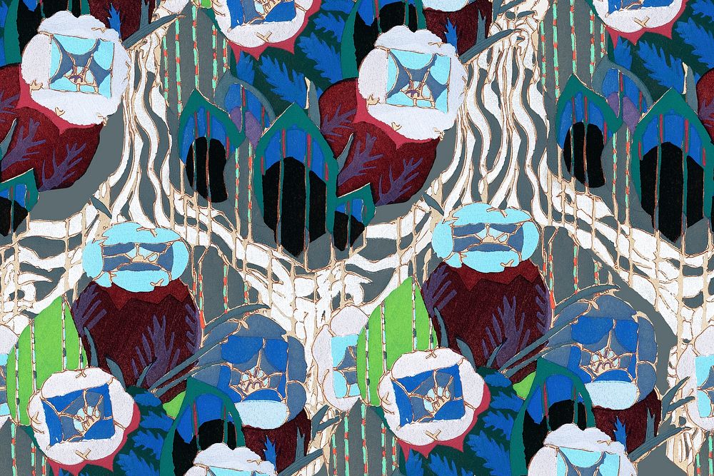 Abstract floral background, botanical pattern | Free Photo - rawpixel