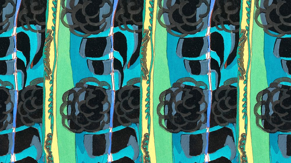 Green abstract computer wallpaper, vintage | Free Photo - rawpixel