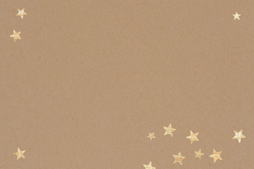 Star frame background, brown design | Premium PSD - rawpixel