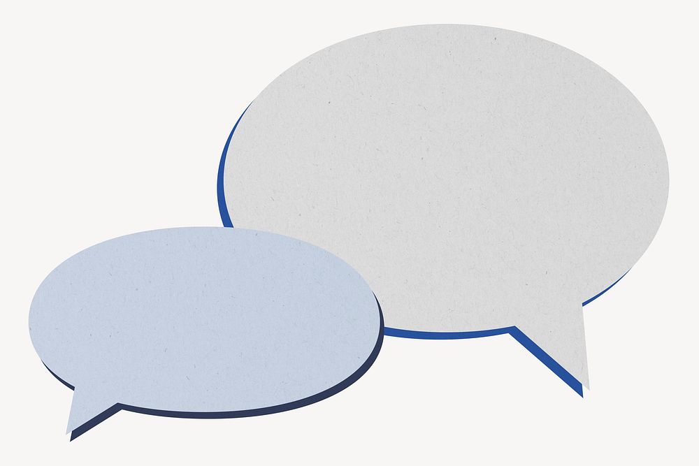 Speech bubble mockup, blue color | Premium PSD Mockup - rawpixel