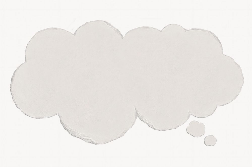 Thought bubble frame, paper craft | Free Photo - rawpixel