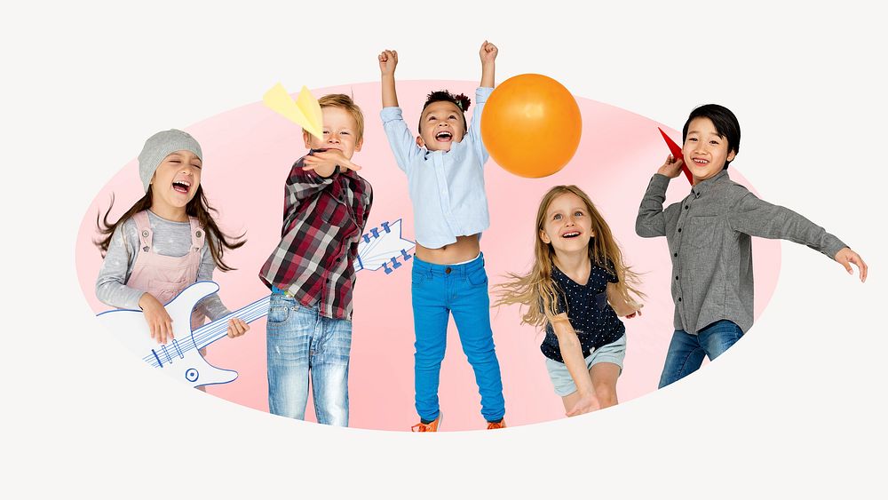 Fun kids party, badge design | Premium Photo - rawpixel