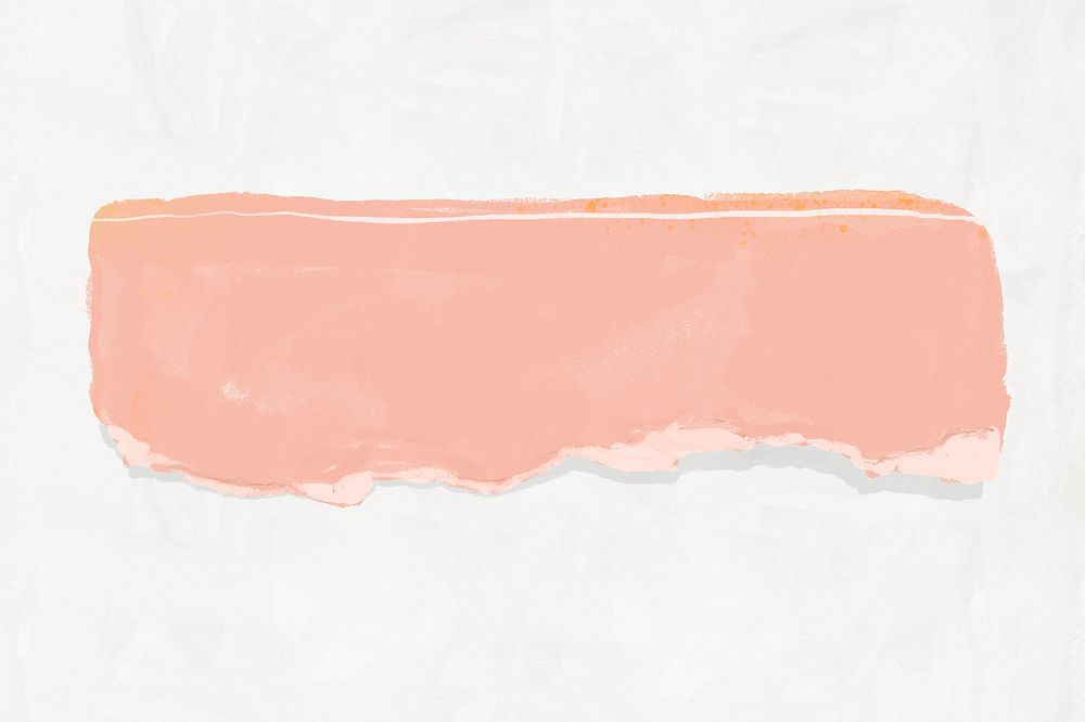 Pink ripped paper collage element | Premium PSD - rawpixel