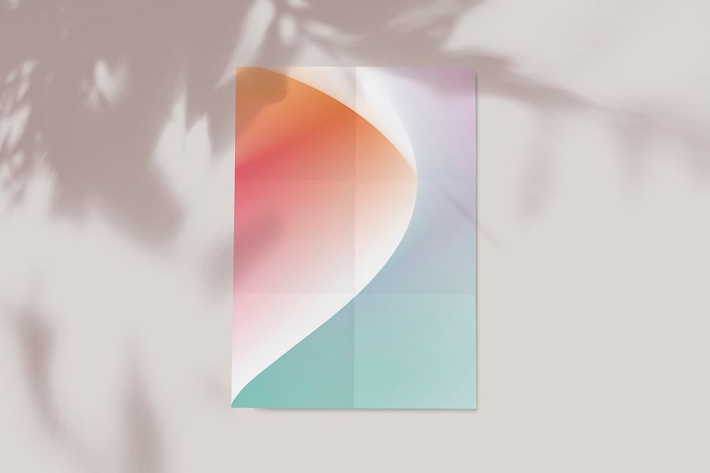 Abstract gradient design on poster | Free Photo - rawpixel