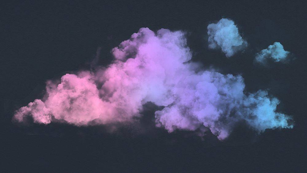 Colorful cloud design element psd | Premium PSD - rawpixel