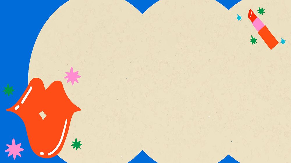 Pop art lips border frame | Premium PSD - rawpixel