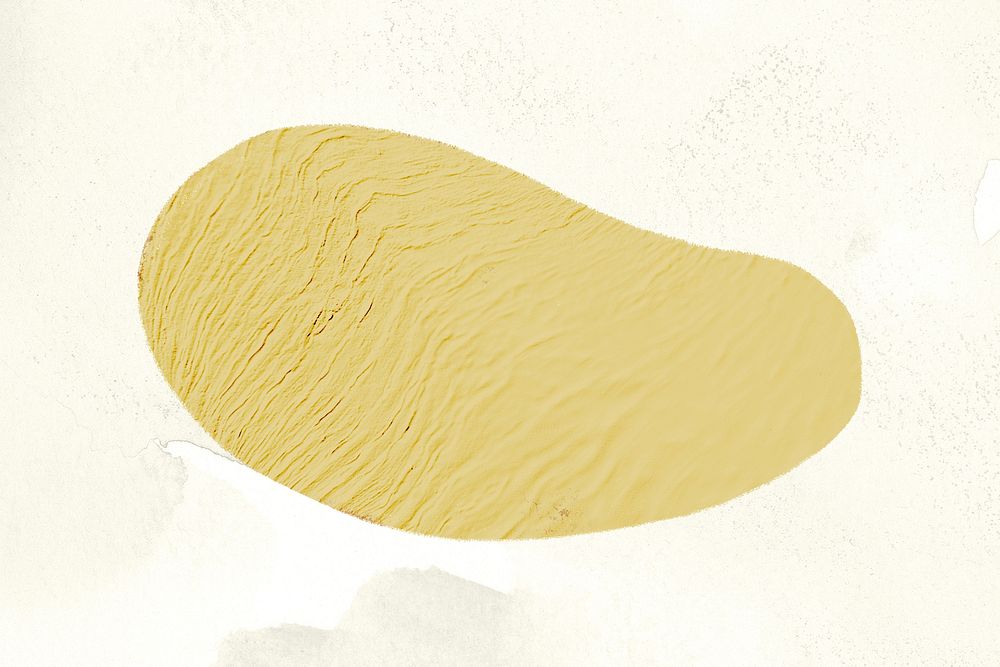 Yellow shape collage element, abstract | Premium PSD - rawpixel