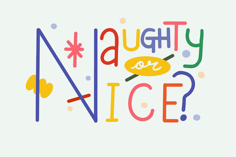 Naughty or nice? background, funky | Free Photo - rawpixel