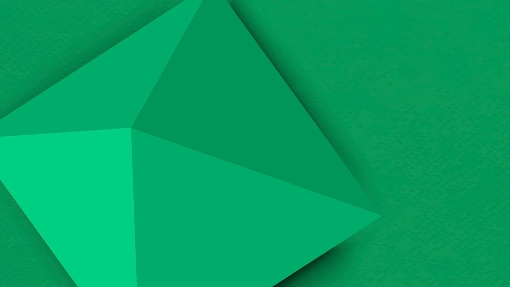 Green 3D pyramid HD wallpaper, | Premium Vector - rawpixel