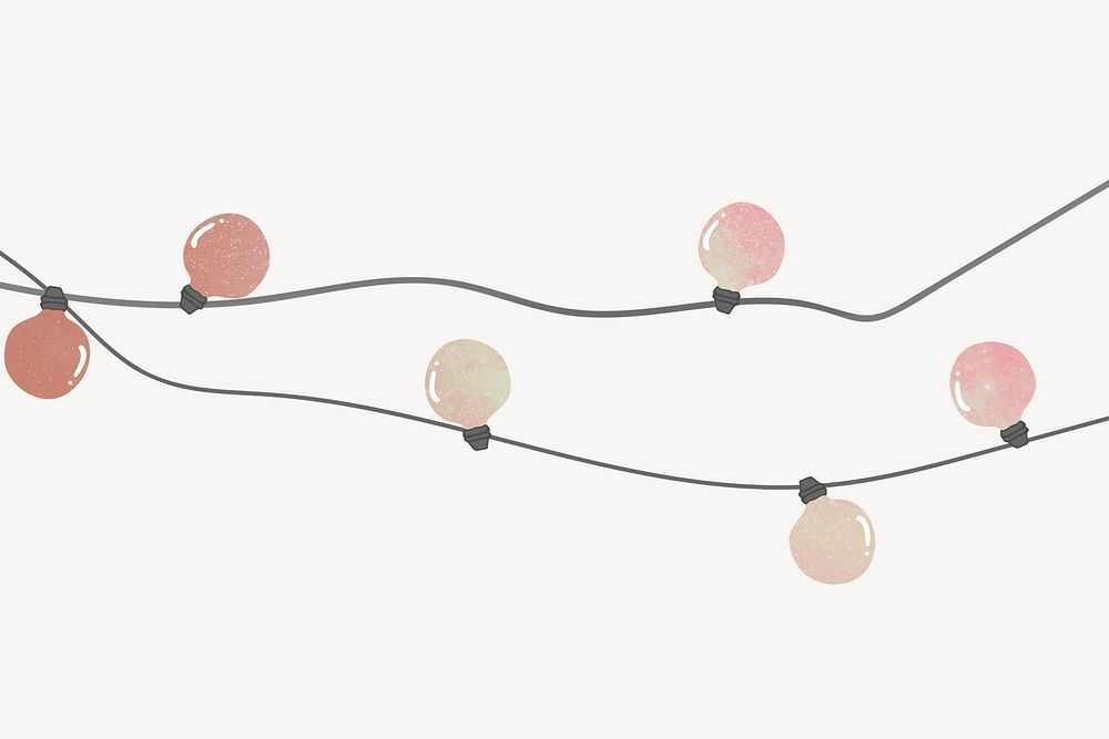 Aesthetic lights background, string bulbs | Premium PSD - rawpixel