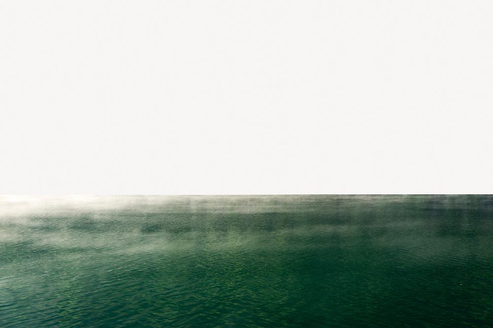 Lake water collage element, white | Premium PSD - rawpixel