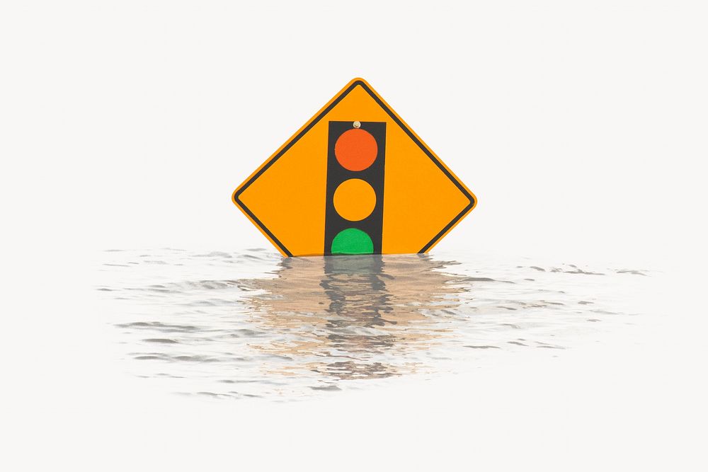 Traffic light sign flood image | Free Photo - rawpixel