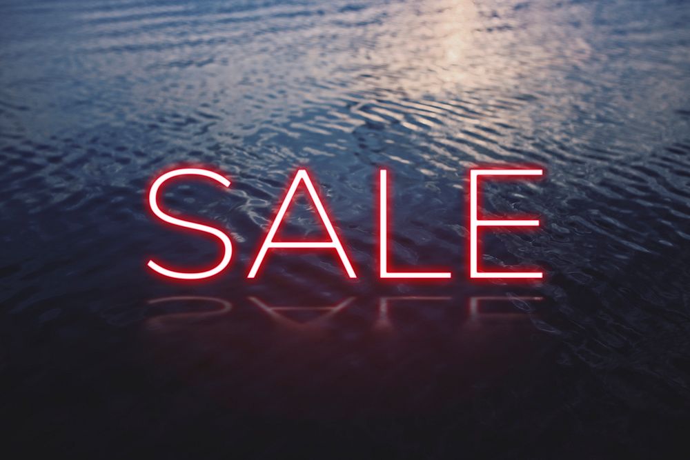 SALE word pink neon typography | Free Photo - rawpixel