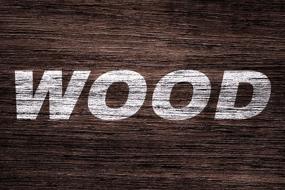 Bold italic wood lettering wood | Free Photo - rawpixel