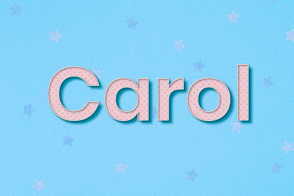 Carol female name typography text | Free Photo - rawpixel