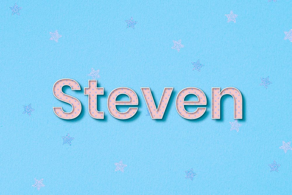 Steven male name typography text | Free Photo - rawpixel